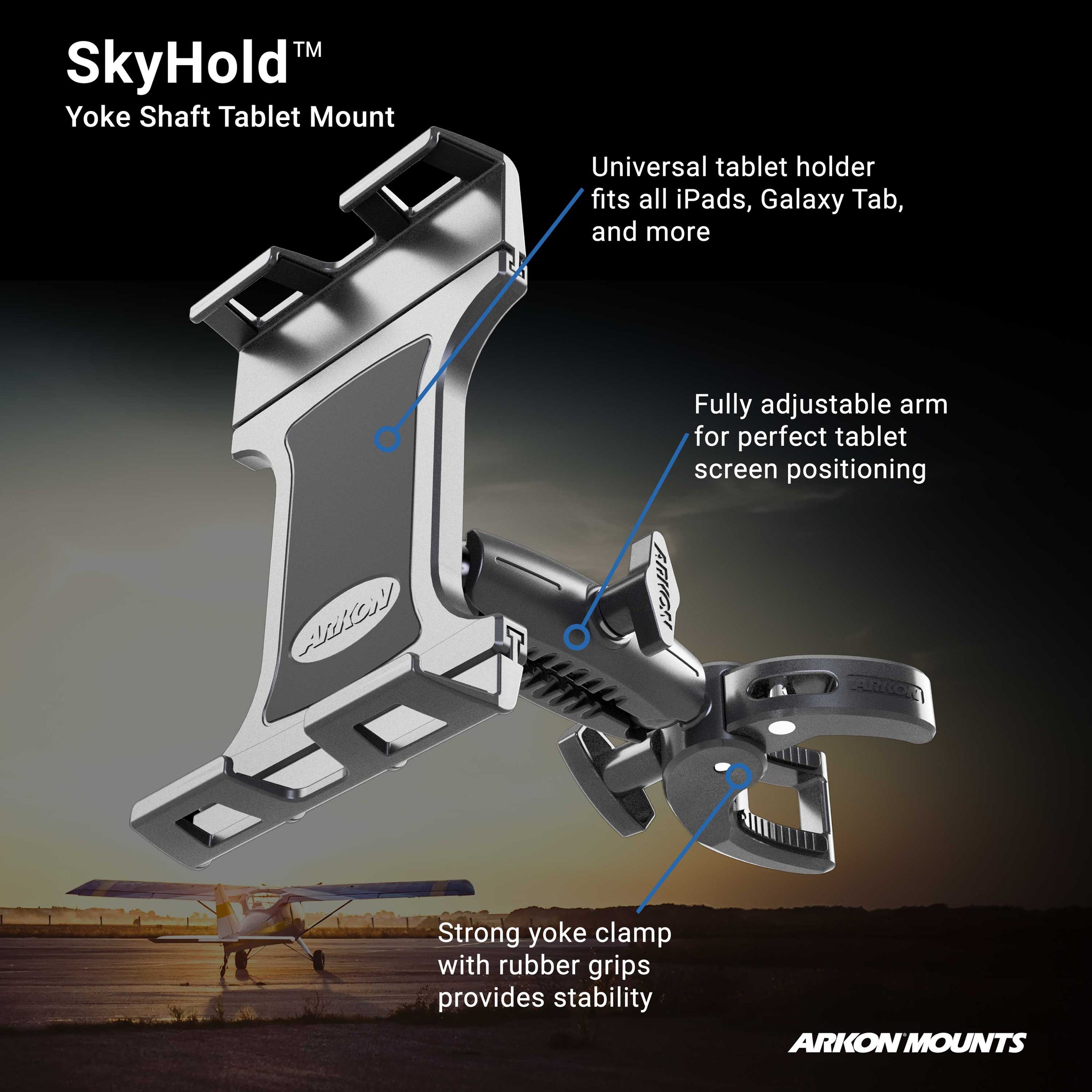SkyHold iPad Yoke Mount — Arkon Mounts