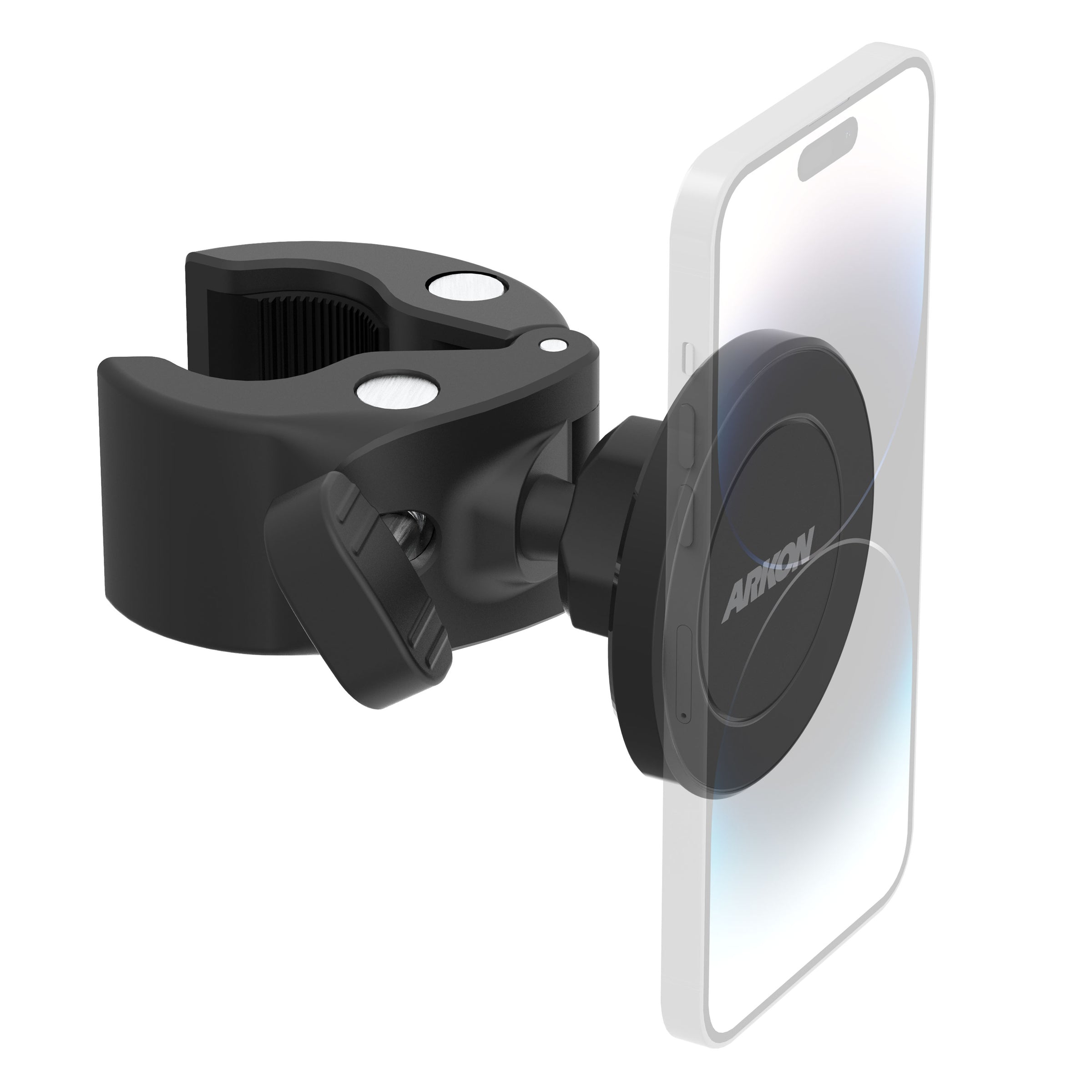 Magnetic Phone Holder with Clamp Mount - MagSafe Compatible — Arkon Mounts