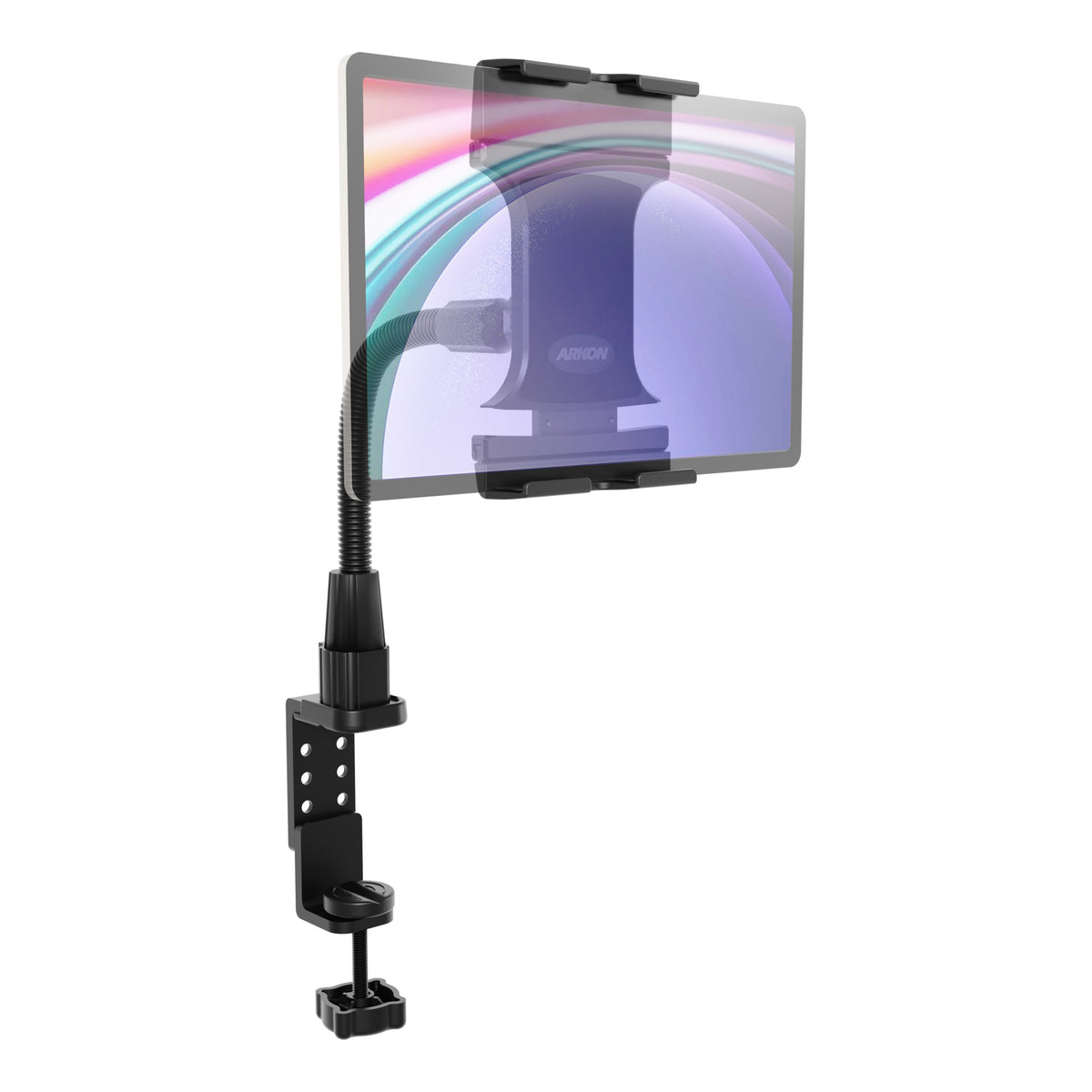 Slim-Grip® Ultra Pro POS Tablet Mount with 12” Gooseneck Clamp — Arkon ...