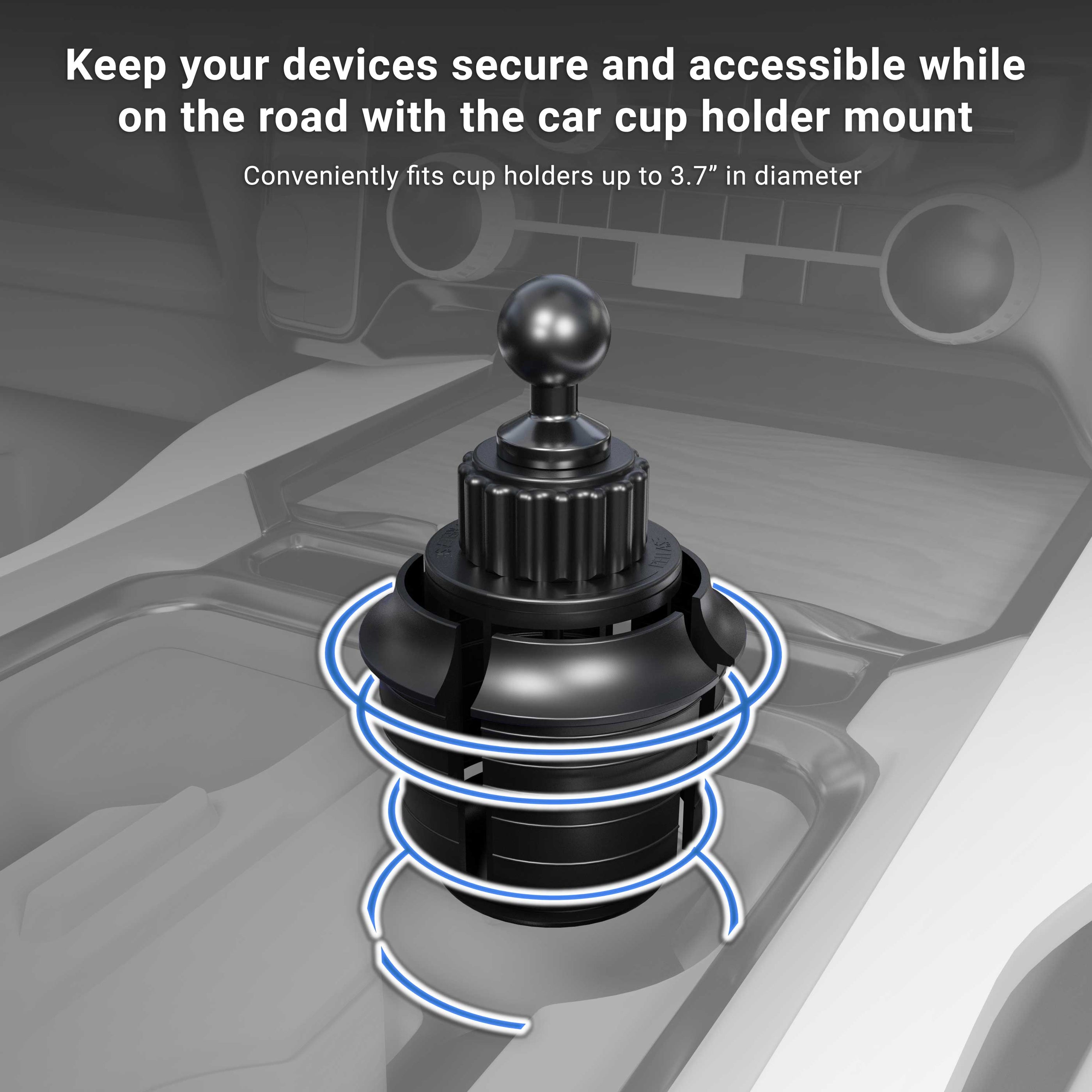 Heavy-Duty Car Cup Holder Mounting Pedestal — Arkon Mounts