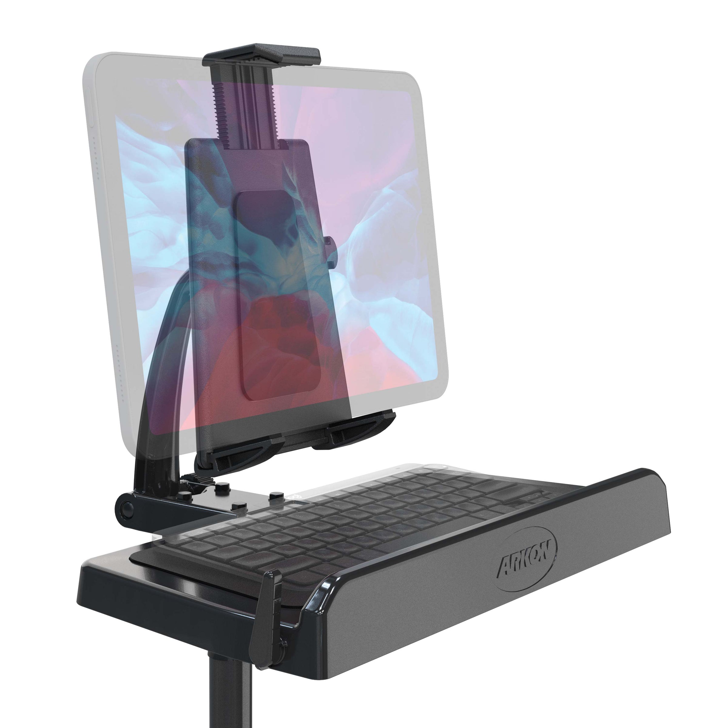Heavy-Duty Car Seat Rail Tablet Mount with Keyboard Tray Combo — Arkon ...