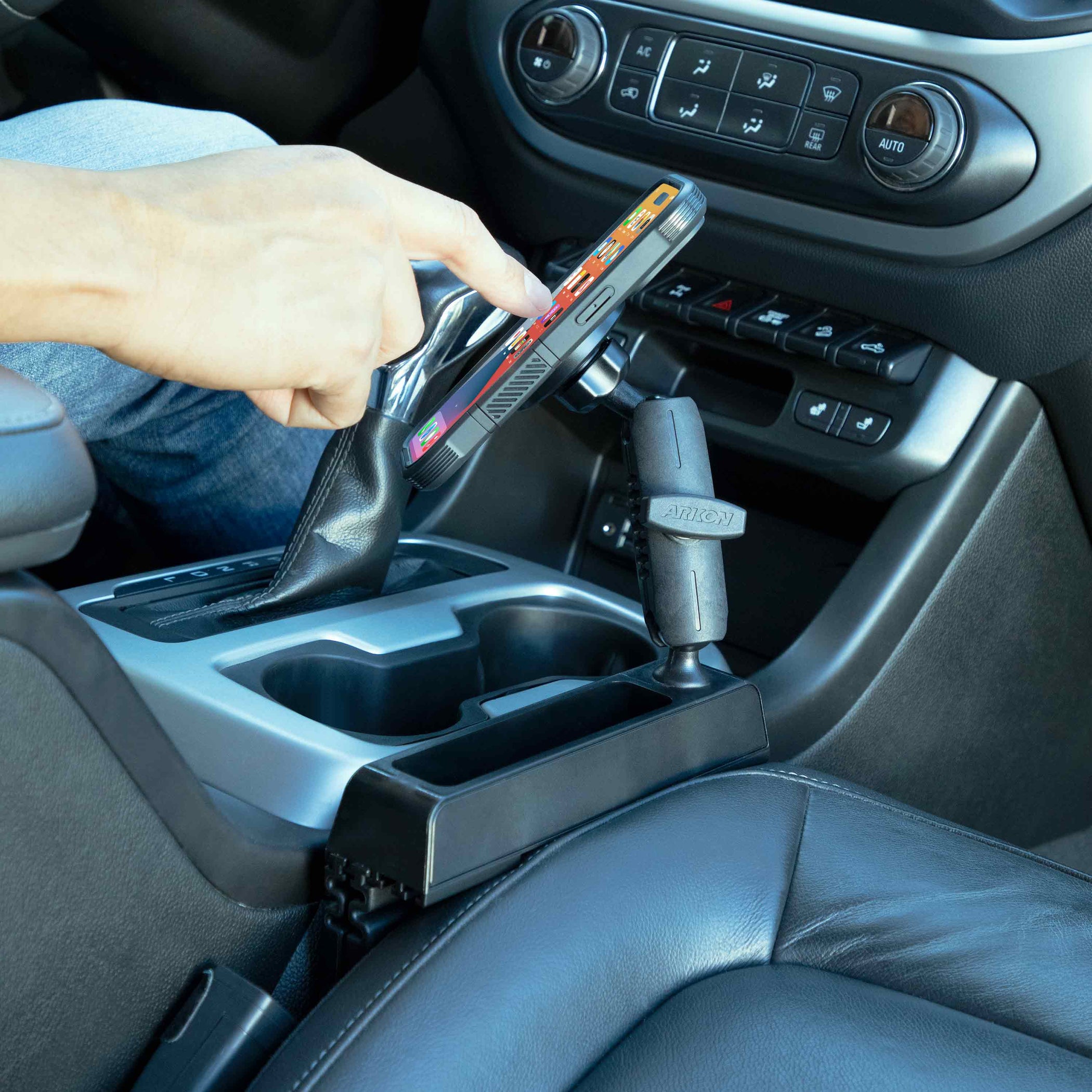 Magnetic Phone Holder Console Wedge Mount - MagSafe Compatible — Arkon ...