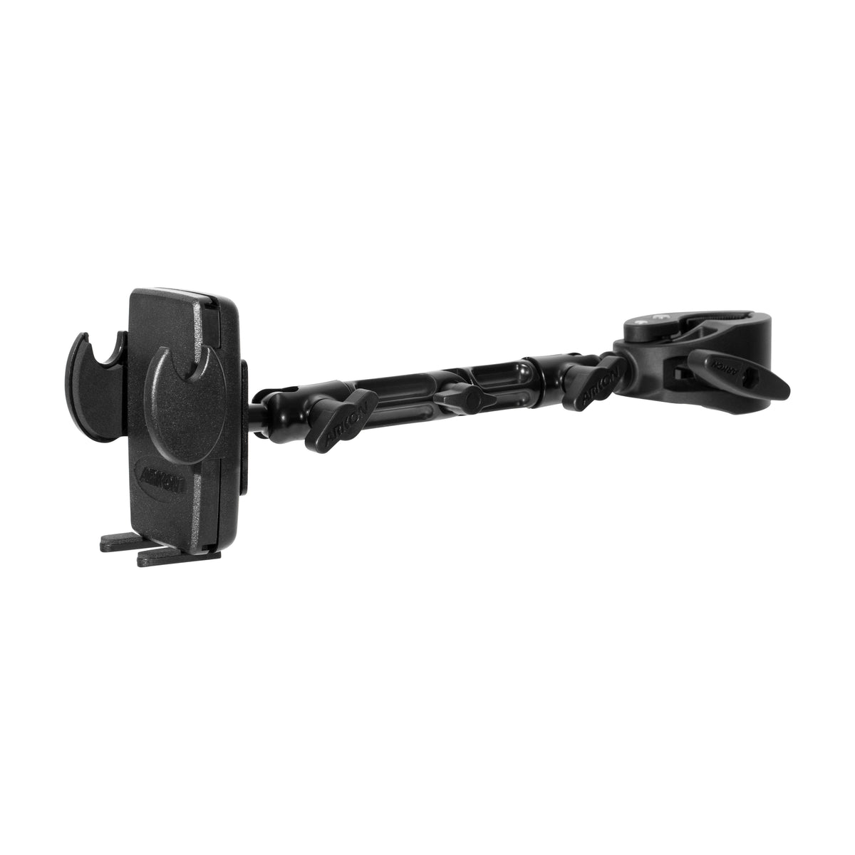 Mega Grip™ Phone Holder with Multi-Angle Arm and Clamp Mount — Arkon Mounts