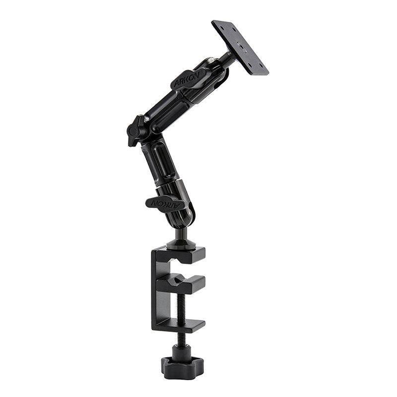 Heavy-Duty Multi-Angle 4-Hole AMPS Clamp Mount with 8" Arm — Arkon Mounts