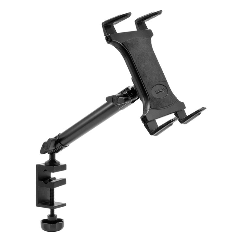Slim-Grip® Tablet Holder with Clamp Base and Extension Arm — Arkon Mounts